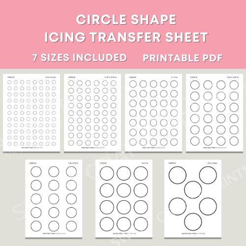 Royal Icing Circle Shape Transfer Sheets | Printable Circle Icing ...