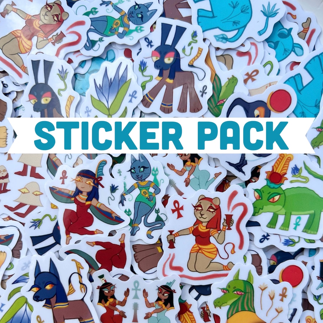 Egyptian Deities Sticker Pack | Kemet Gods and Goddesses | Egyptian ...