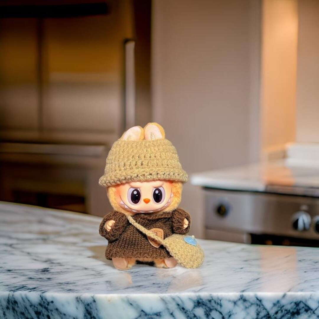 Labubu Beige Bag Style Outfit Labubu Have a Seat Labubu Macaron - Etsy