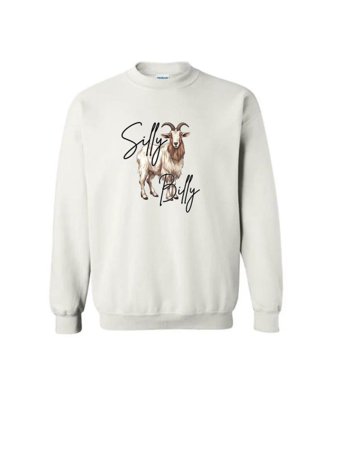 Silly Billy Crewneck - Goat Sweater - Farm - Sweatshirt - Farm Apparel ...