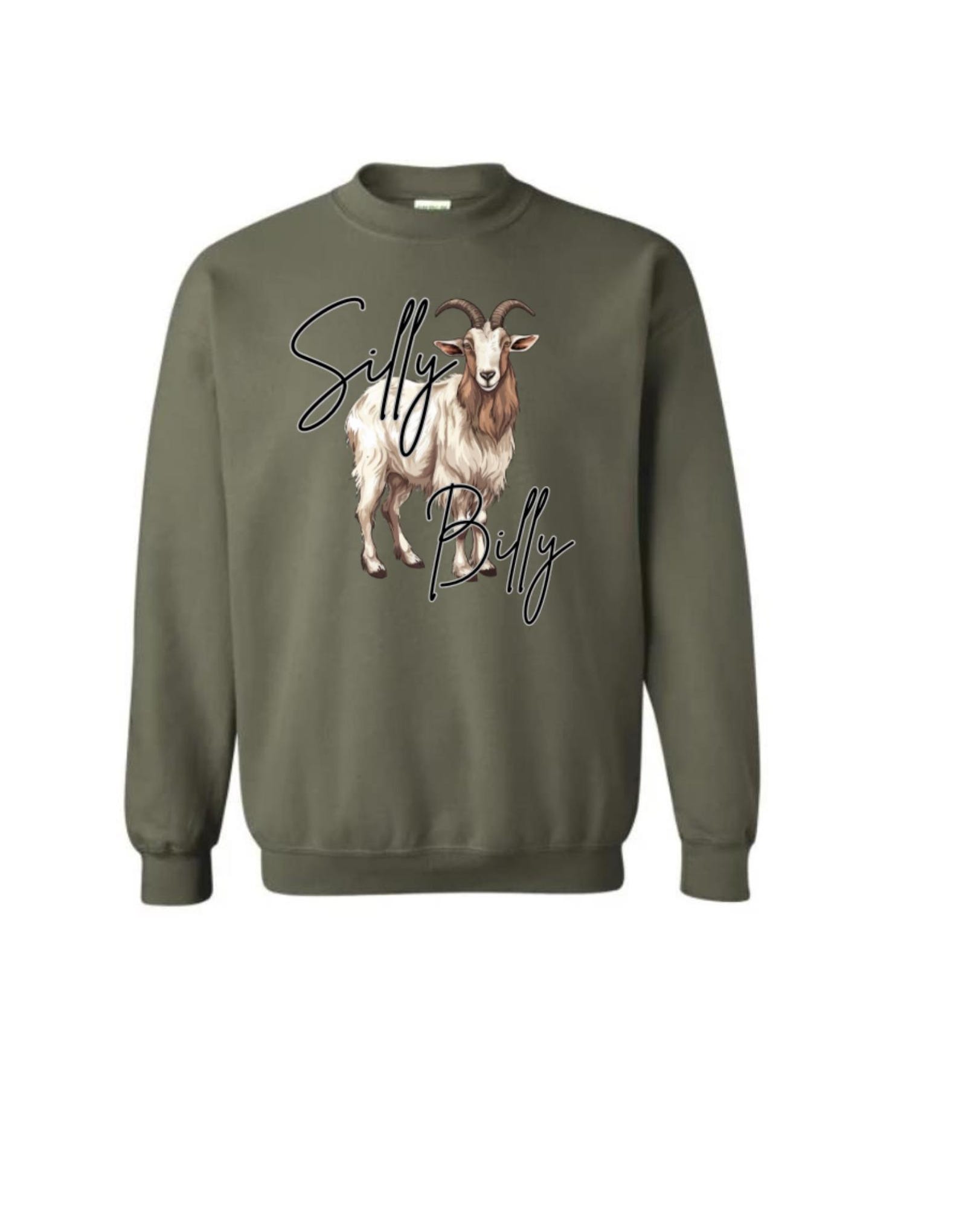 Silly Billy Crewneck - Goat Sweater - Farm - Sweatshirt - Farm Apparel ...