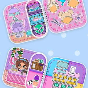 Game-book. Doll and Her Friend Adventure. Interactive Educational ...