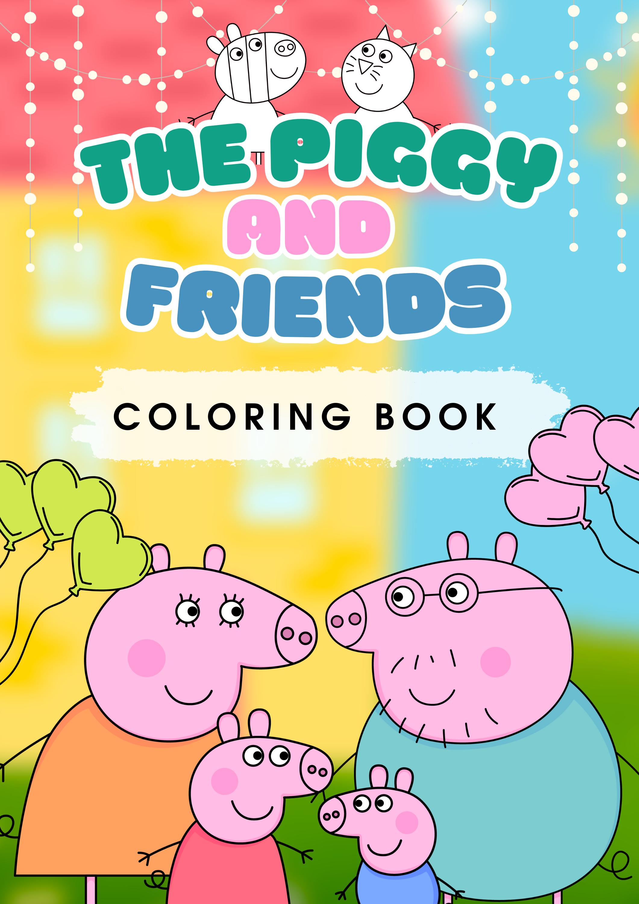 Piggy Peppa Dream House. Busy Book and Coloring Book for Kids. Learning ...