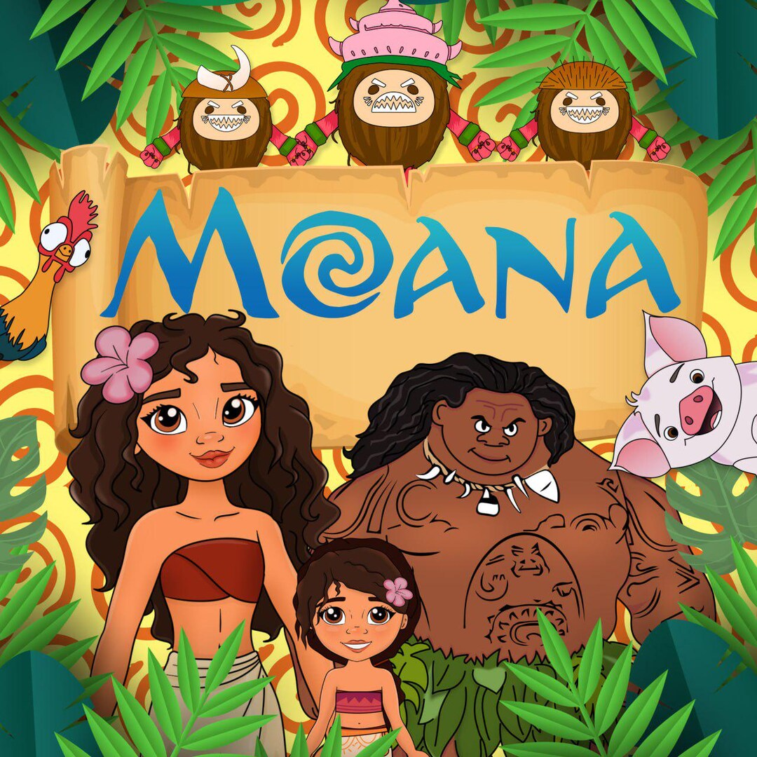 SET!!! Adventures With Moana. Quiet Smart Book and Coloring Book. Paper ...