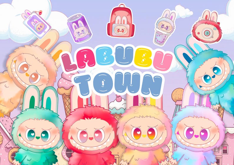 LABUBU TOWN. Box Set!!! Interactive Educational Busy Learning Books ...