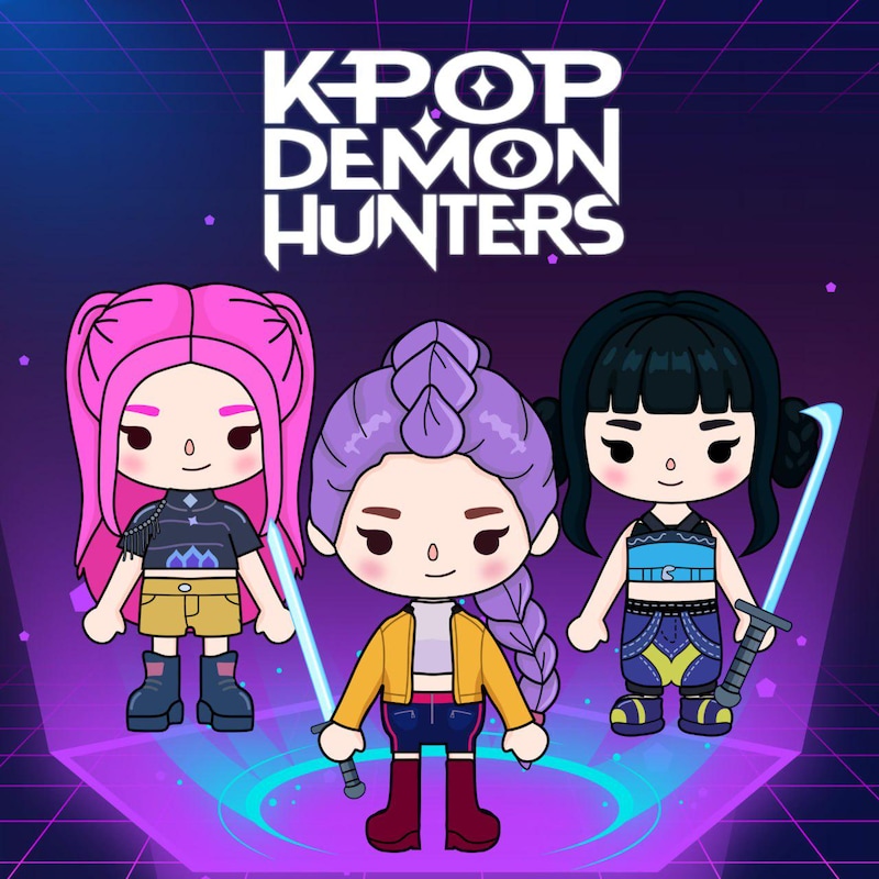 Kpop Demon Hunters Toca Boca Paper Doll Template - Etsy Canada