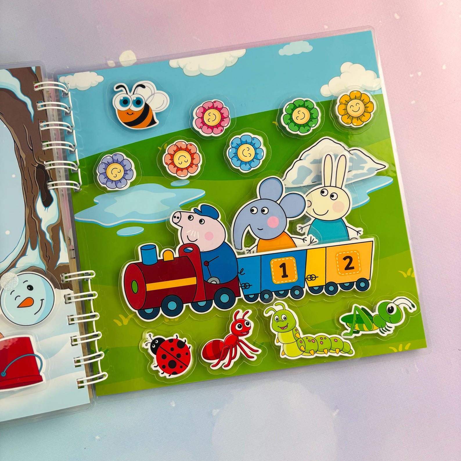 Piggy Peppa Dream House. Busy Book and Coloring Book for Kids. Learning ...