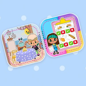 Game-book. Doll and Her Friend Adventure. Interactive Educational ...