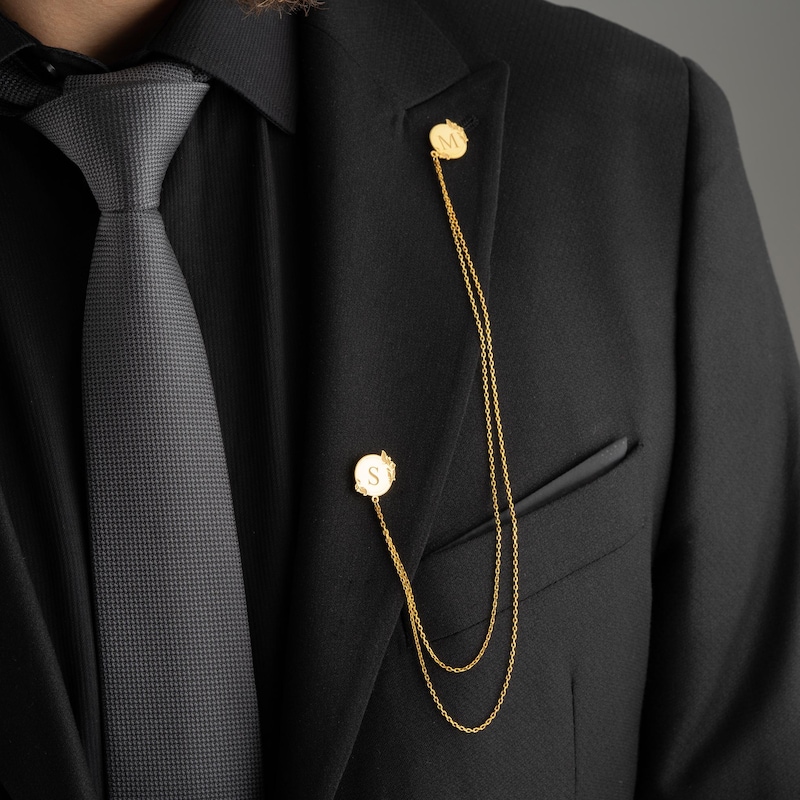 Brass Lapel Chain - Etsy