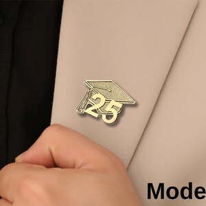 Class of 2025 Lapel Pin, Custom Graduation Brooch, School Logo Badge - Etsy