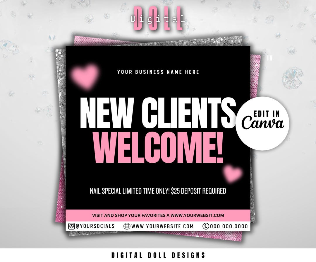 New Client Flyer, New Client Welcome Flyer, Hair Braids Lashes Wig ...