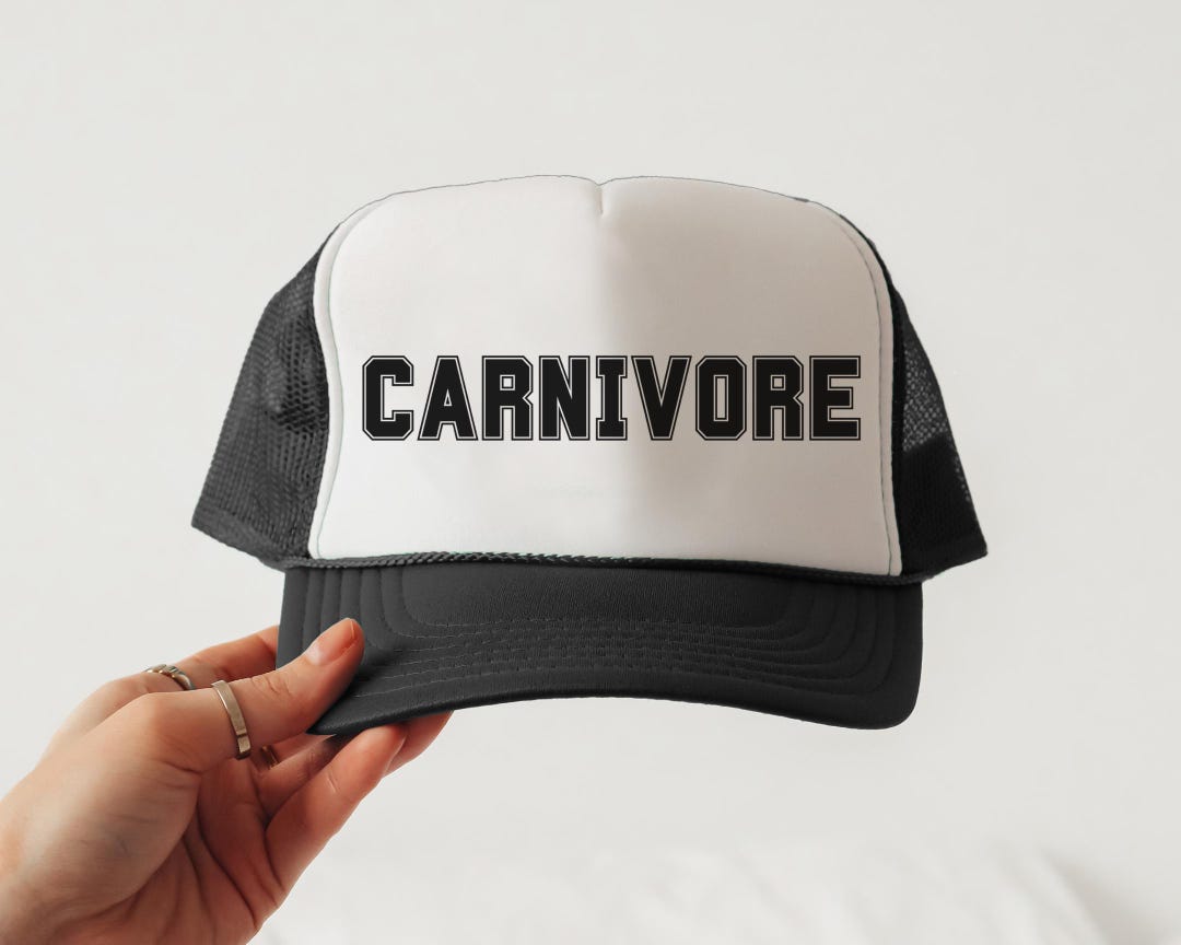 Carnivore Trucker Cap, Carnivore Cap, Gift for Carnivore, Meat Eater ...
