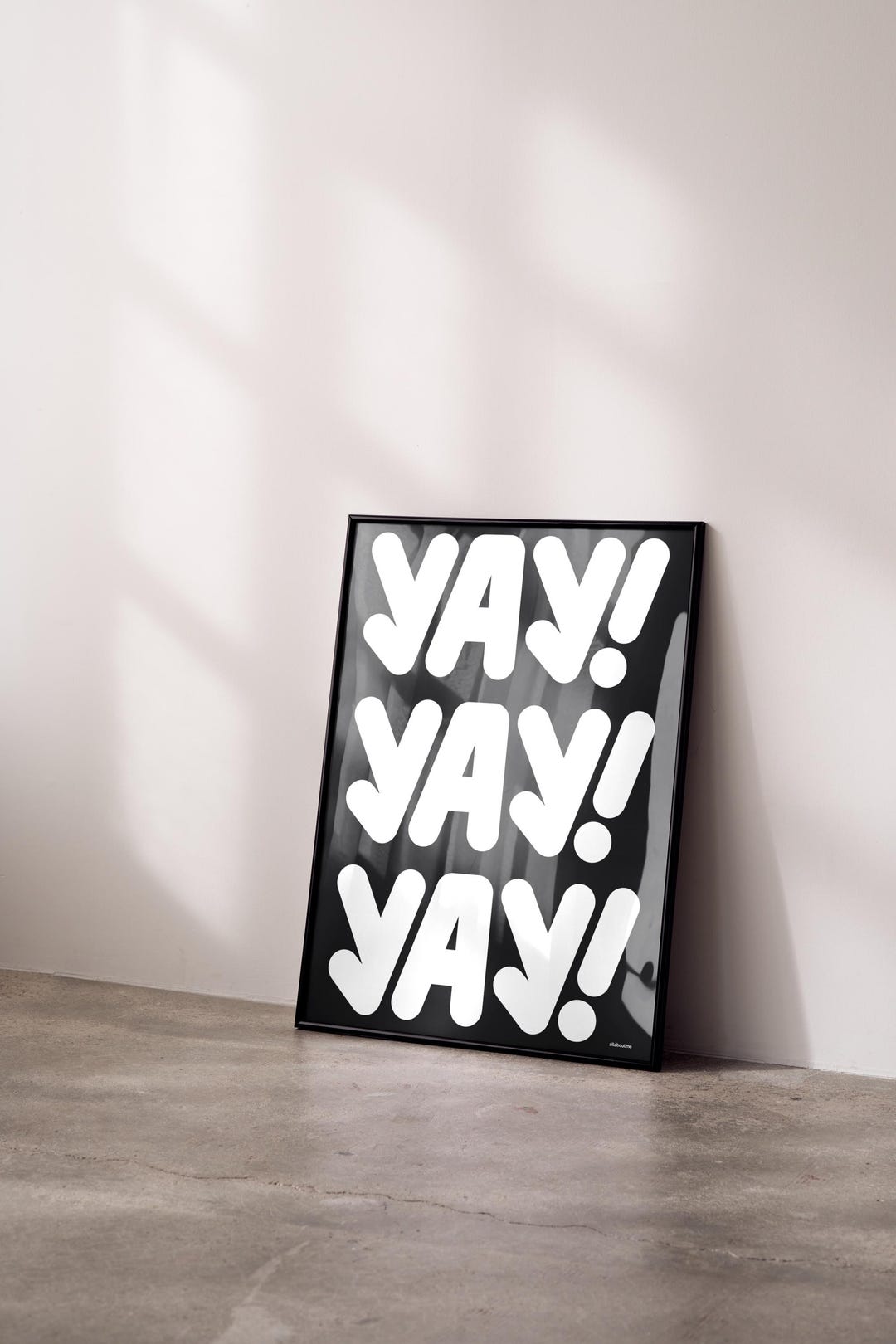 YAY PRINT Typography Print Wall Art Typography Poster Apartment Decor ...