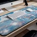 Frutiger Metro Aqua and Green Swirl Mouse Pad, 9x8 Computer Aesthetic ...