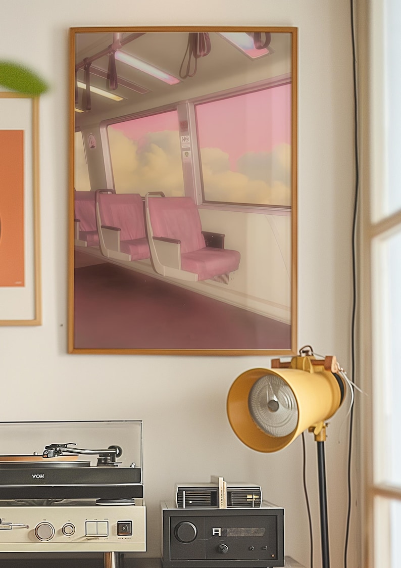 Liminal Space Pink Poster, Liminal Space Decor, Urban Exploration Art ...