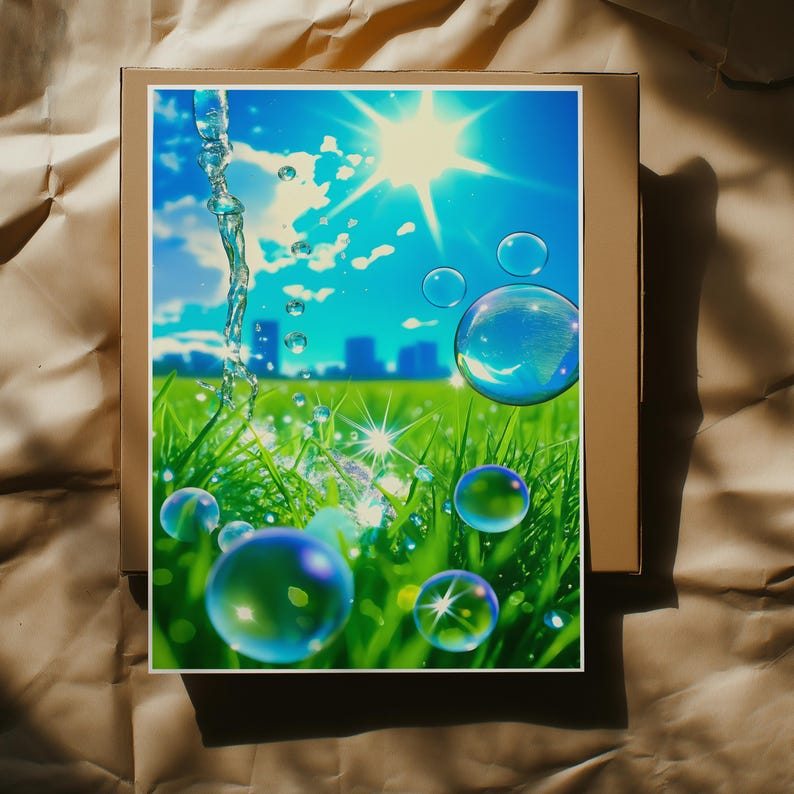 Frutiger Aero Aesthetic Poster, Glossy Y2K Wall Art (digital Download ...