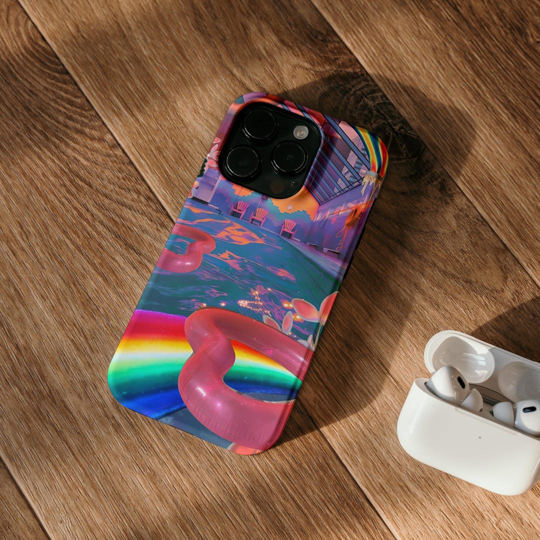Vaporwave iPhone Case, Cyberpunk Phone Case, Trippy Neon Iphone ...