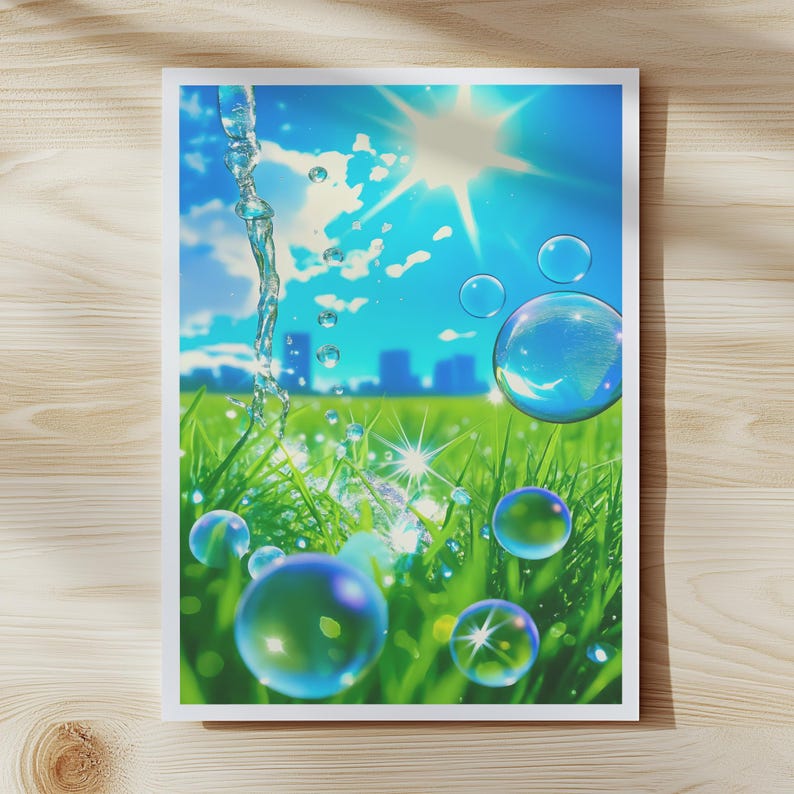 Frutiger Aero Aesthetic Poster, Glossy Y2K Wall Art (digital Download ...