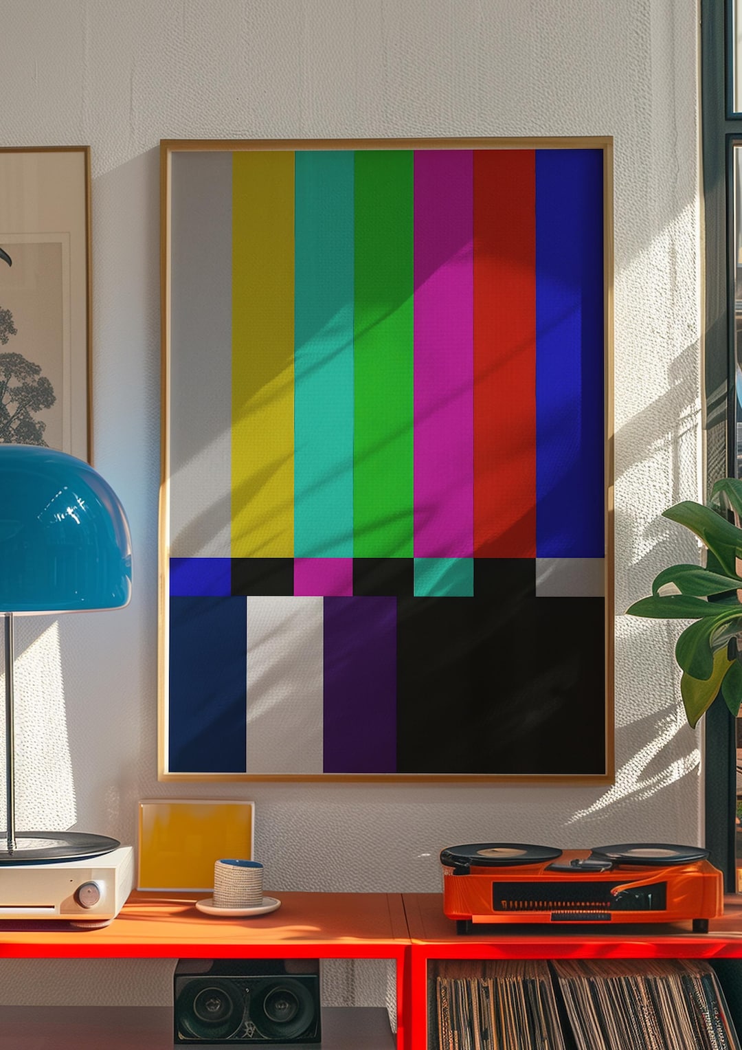 SMPTE Color Bars Poster: Retro TV Test Pattern, Macintosh Computer Art ...
