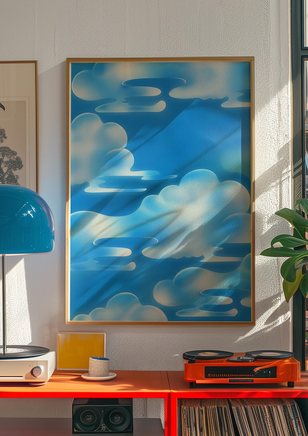 Soft Sky Dreamscape Vaporwave Poster, Pastel Cloud Room Decor, Dreamy ...