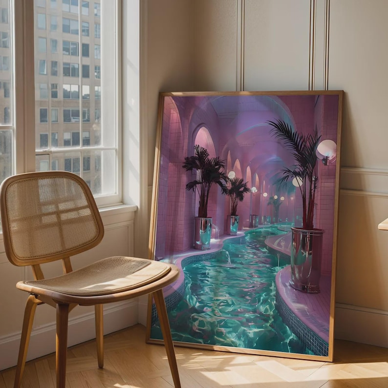 Digital Download-vaporwave Poster Hiroshi Nagai Art, Synthwave Wall ...