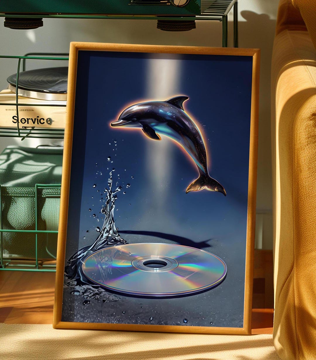 Cybercore Dolphin Wall Art, Dreamcore Poster Print for Home Decor ...