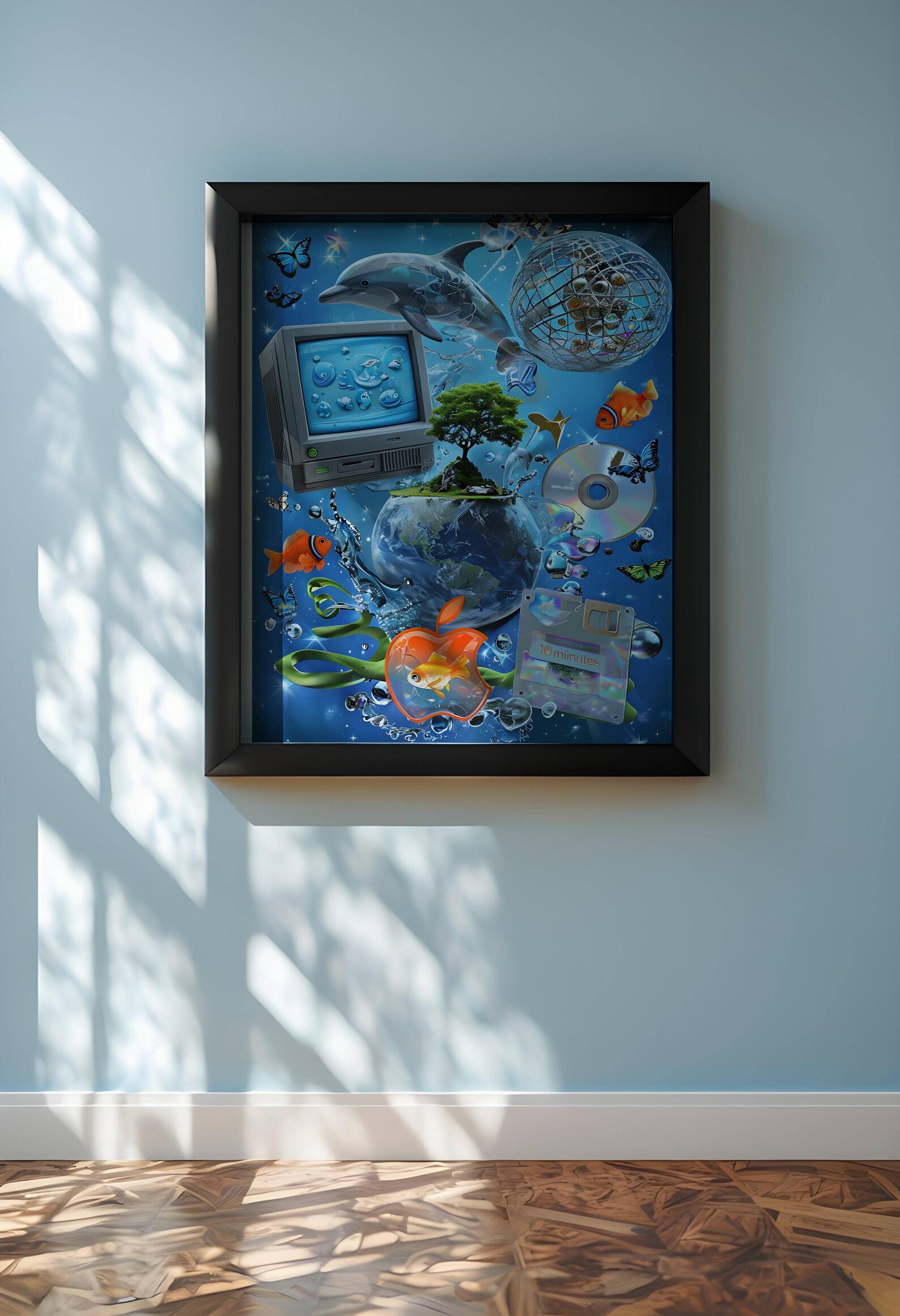 Frutiger Aero Print, Metro Decor, Cybercore Station, Y2K Poster ...