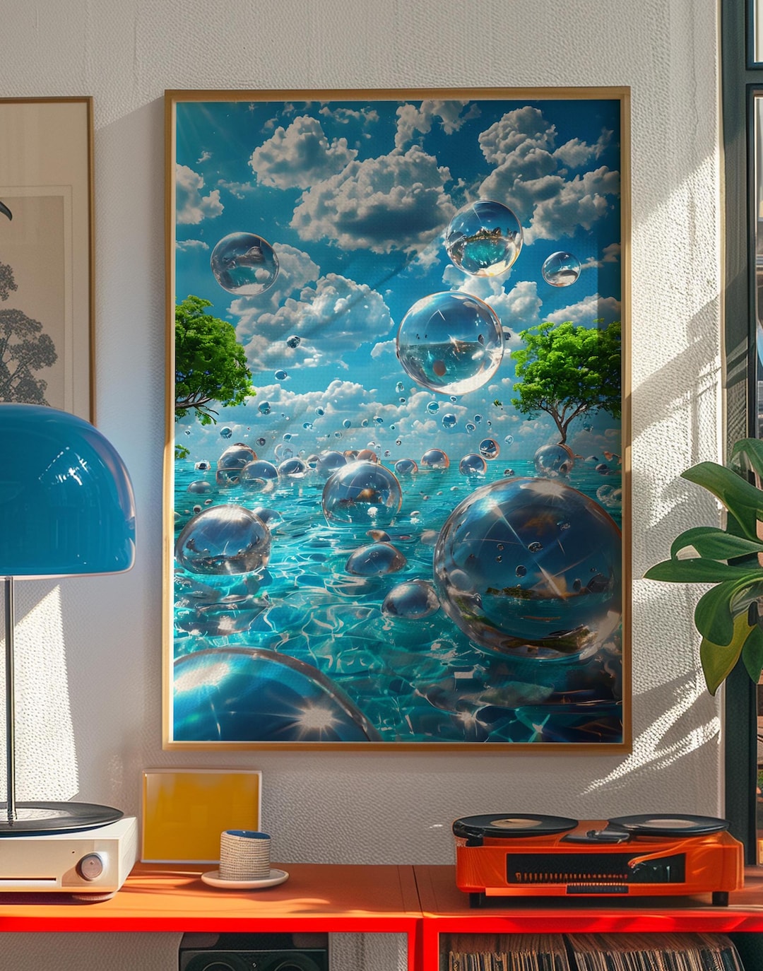 Frutiger Aero Wall Art, Cybercore Dorm Decoration, Frutiger Aqua ...