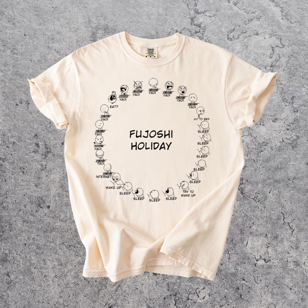 Fujoshi Tee Shirt, BL Merch, Manhwa Fudanshi Joke, Omegaverse Fan Gift ...