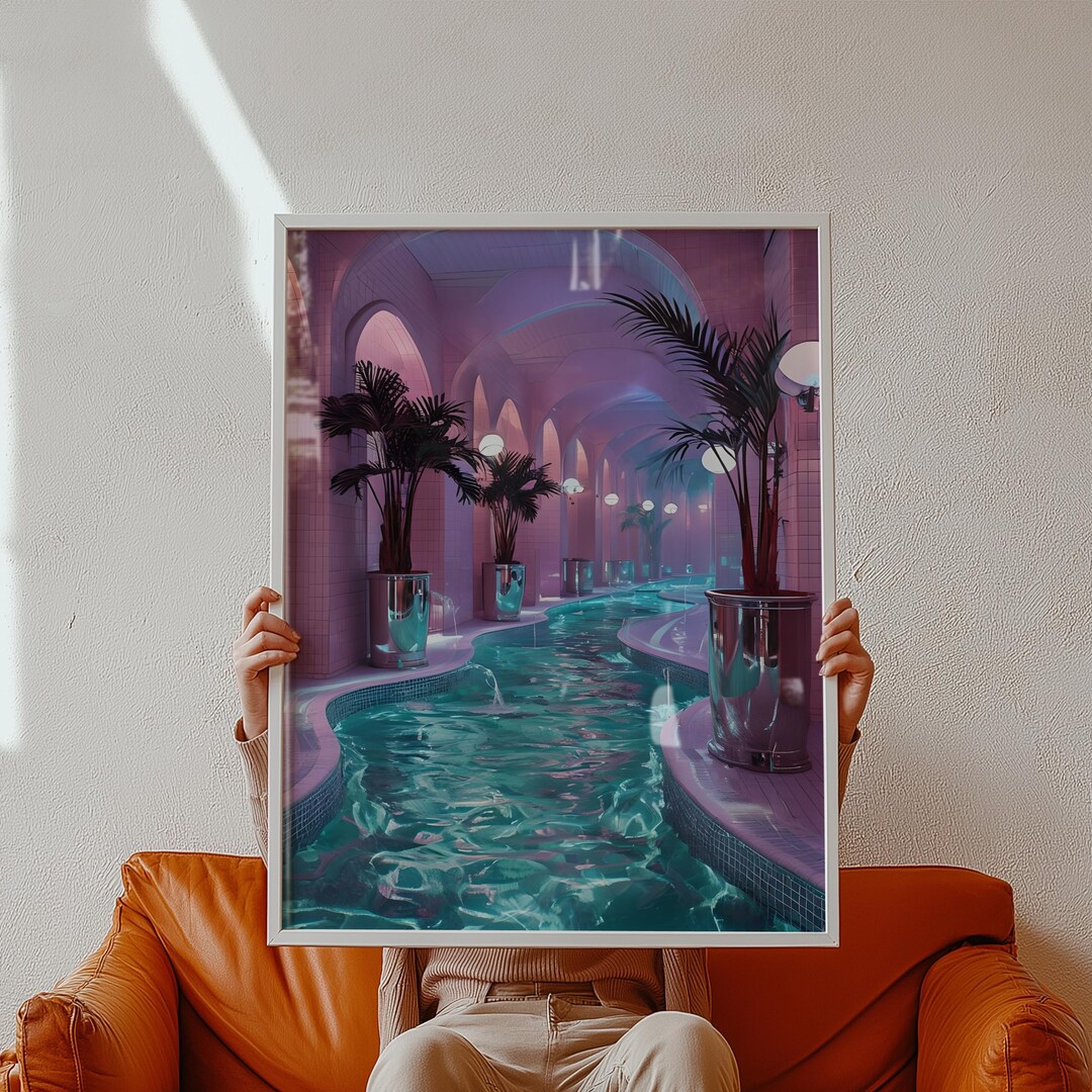 Vaporwave Art Print: Hiroshi Nagai Style, Synthwave Cyberpunk Decor ...