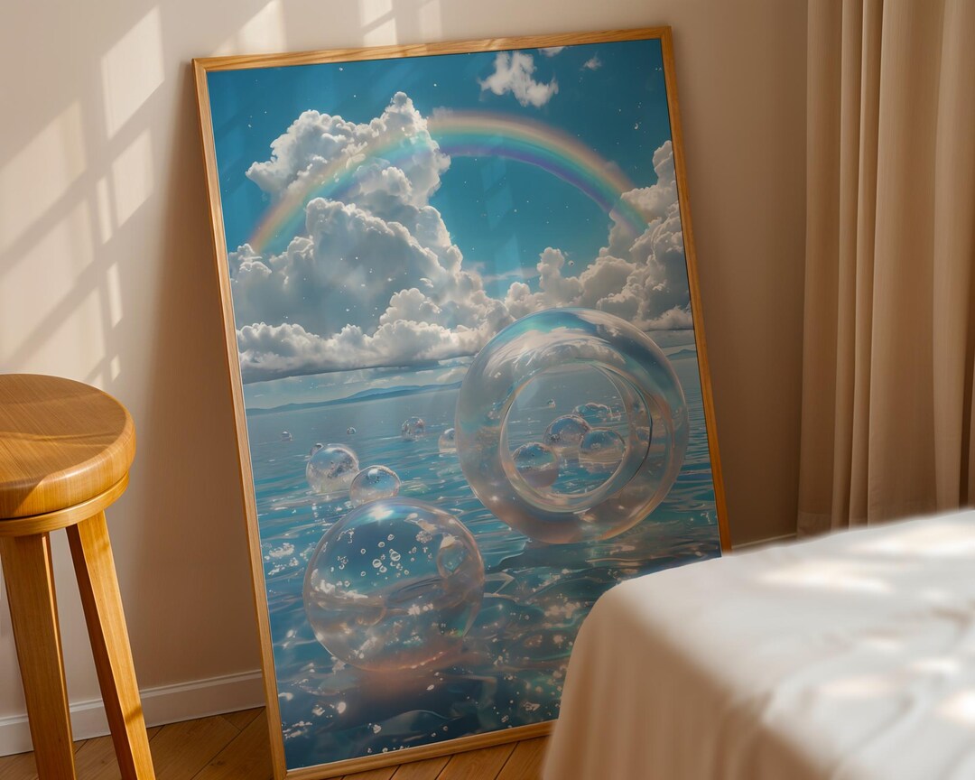 Frutiger Aero Poster, Cybercore Wall Decor, Dreamcore Poster, Early ...