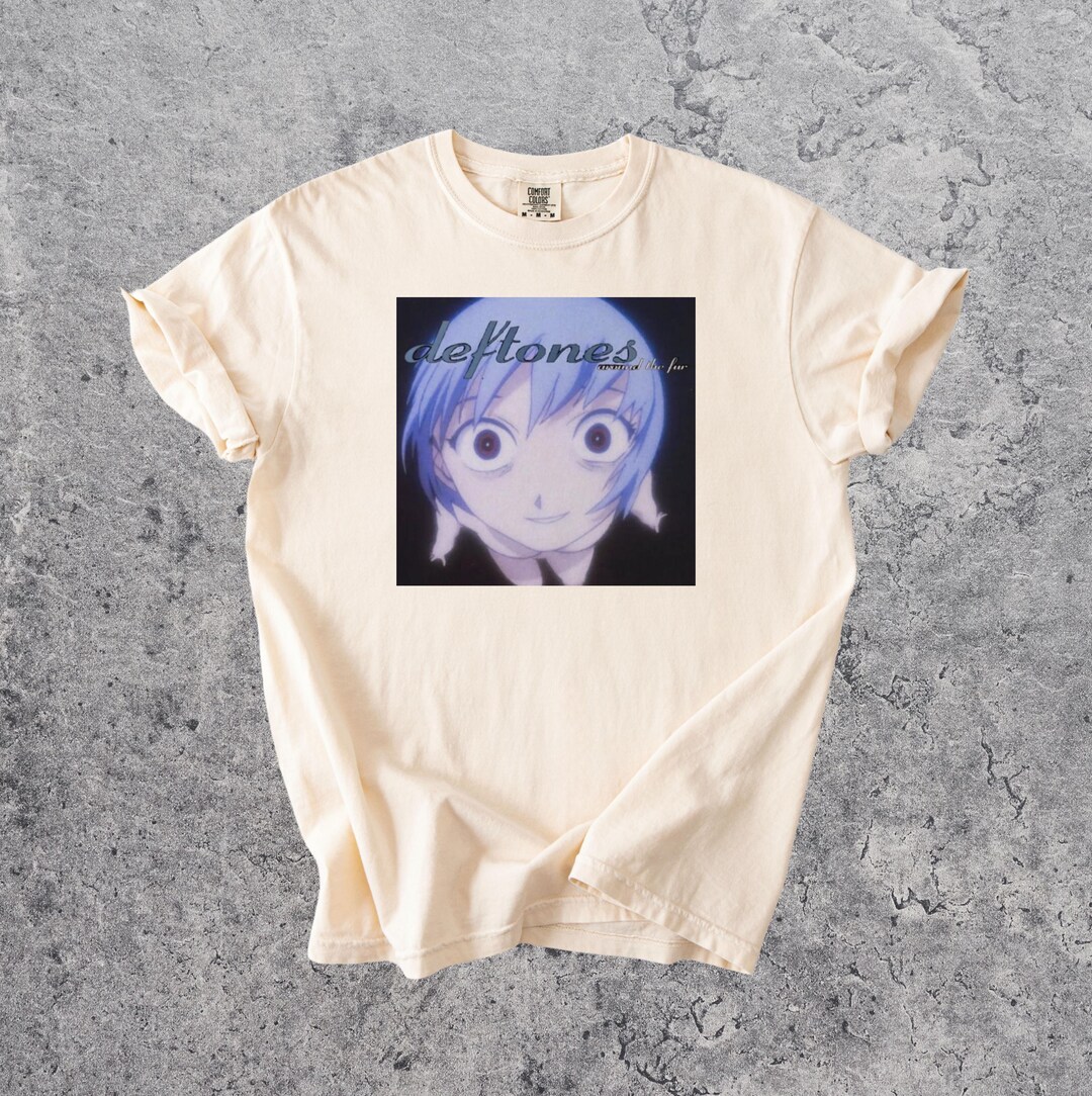 Rei Ayanami X Deftones Shirt, Anime Band Merch - Etsy