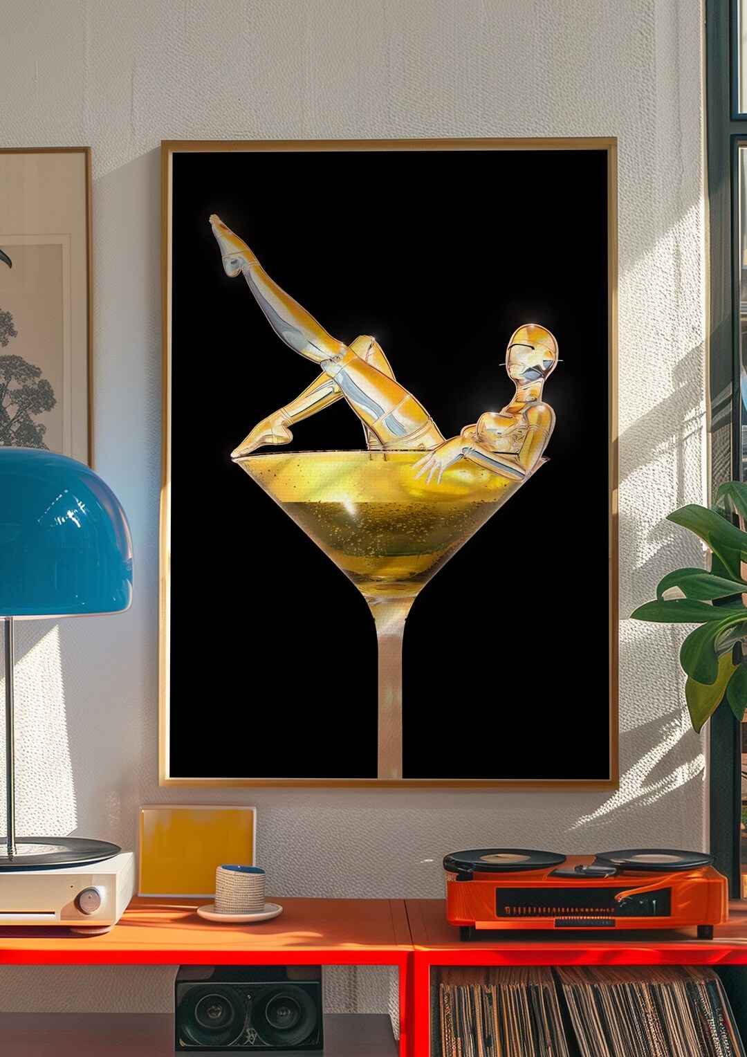 Cyberpunk Pin up Girl Art Print: Retro-futurism, Space Exploration ...