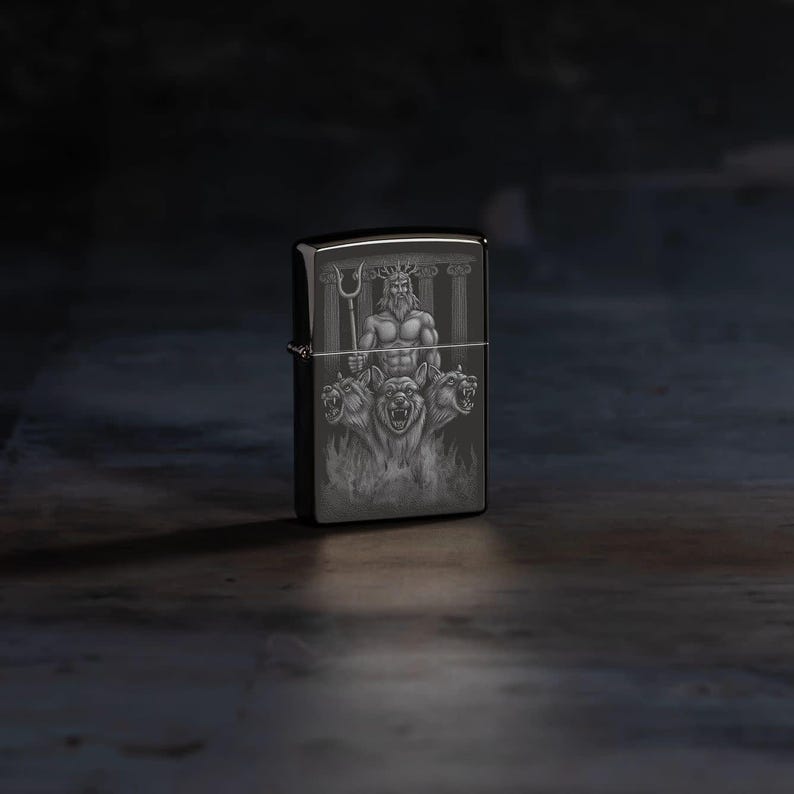 Greek Mythology Lighter, Vintage Fantasy Mythology Zippo, Ancient ...