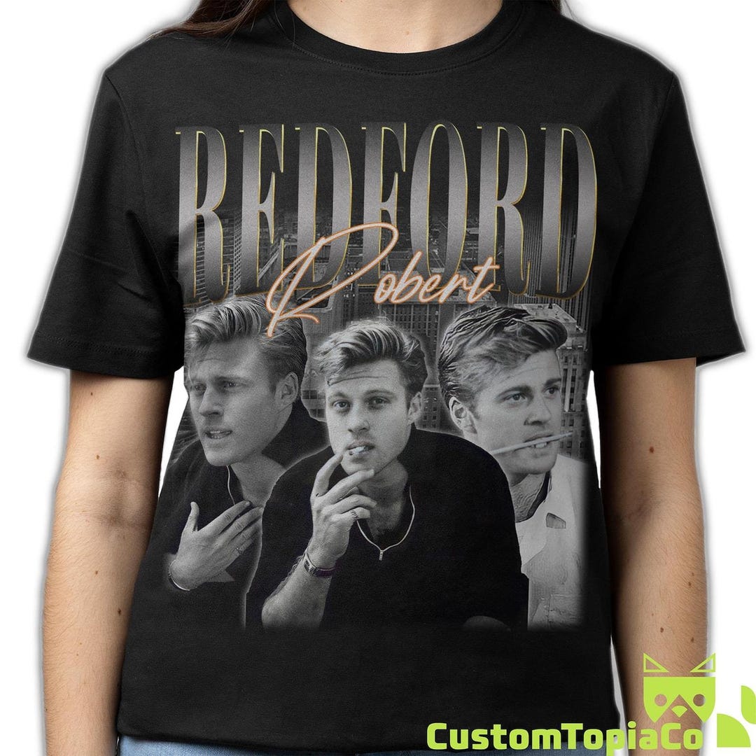 ROBERT REDFORD SHIRT, Robert Redford Vintage T-shirt, Charles Robert ...