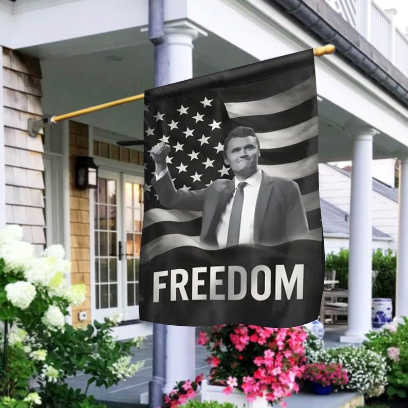 Bandera de la libertad de Charlie Kirk, bandera patriótica de Estados ...