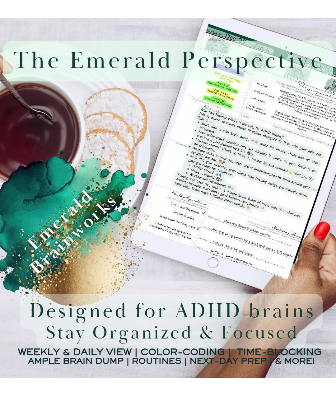 PDF Download | ADHD Planner, 2025-2026, Color-coding, Habit Building ...