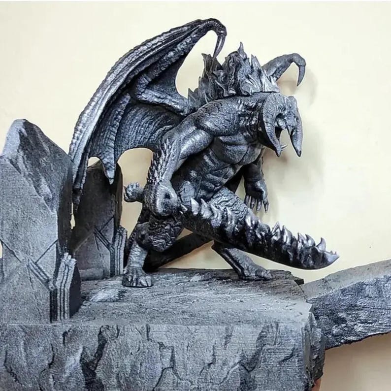 Balrog and Gandalf Fighting Diorama • Balrog Figure • Gandalf Figure ...