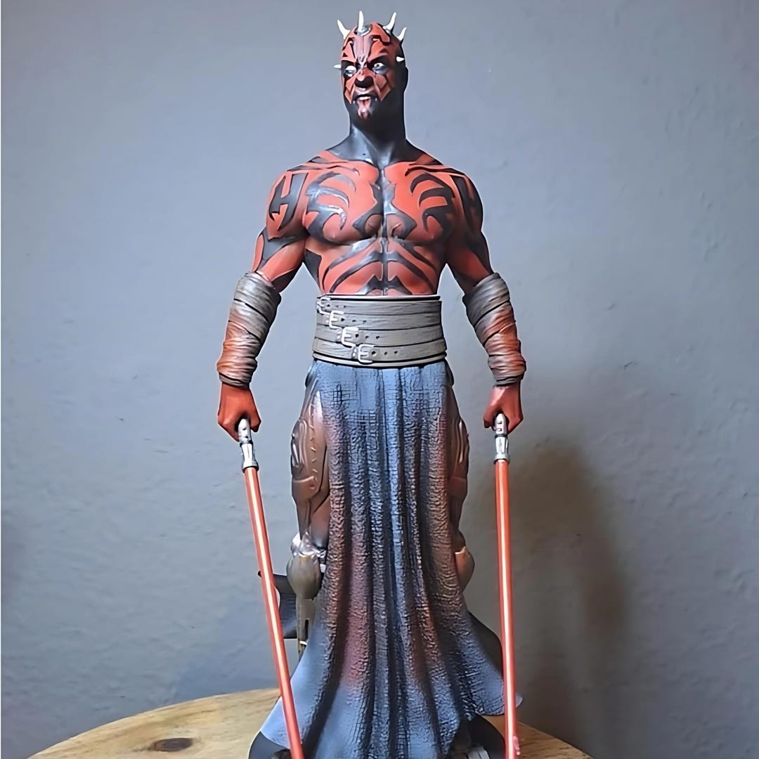 Darth Maul Final Duel Statue • Maul Figurines • Galactic Empire Sculpt ...