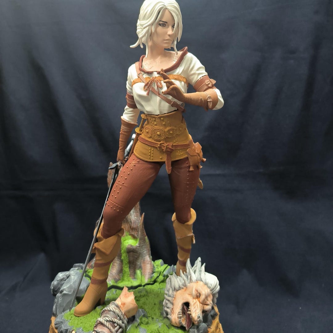 The Witcher 3D Figure,ciri 8K Detail Statue,witcher Art,witcher ...