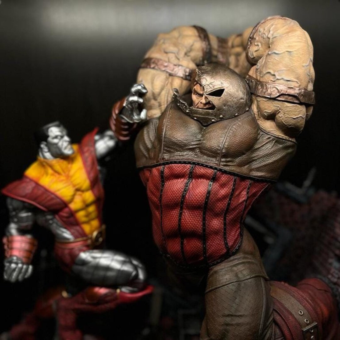 Juggernaut Vs Colossus Staue • X-men Diorama • Painted Figure ...