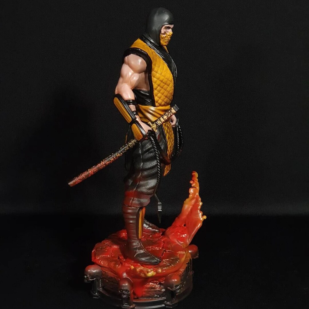 Hanzo Hasashi Figure • Scorpion Statue • Scorpion Action Figure • Art ...