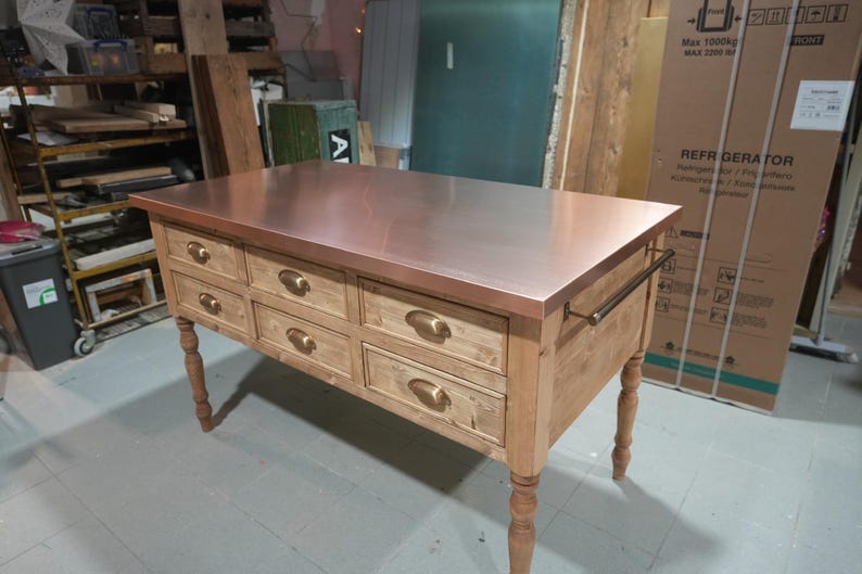 Bespoke Spindle Legged Kitchen Island - Etsy UK
