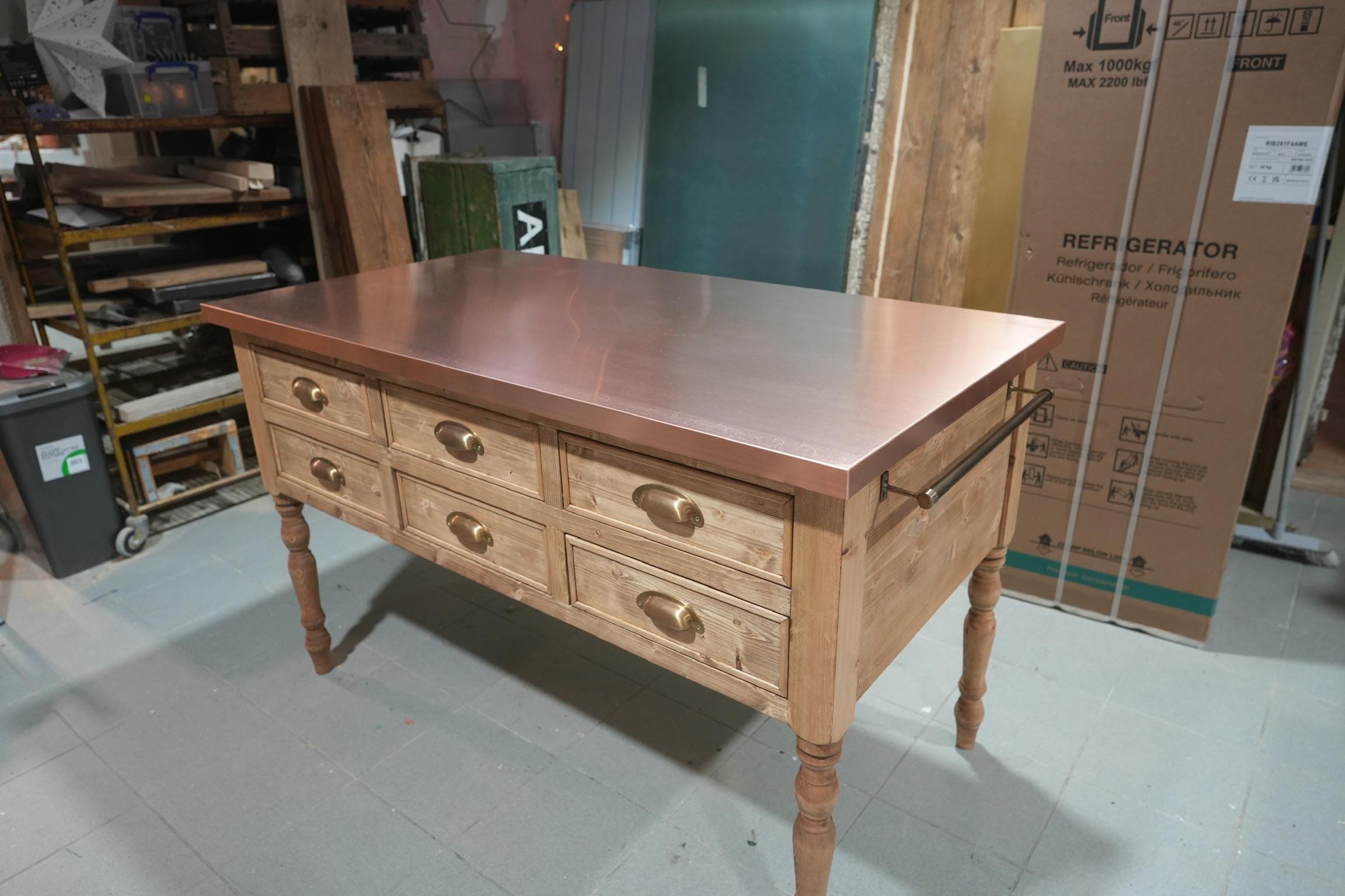 Bespoke Spindle Dairy Table Kitchen Islands - Etsy UK