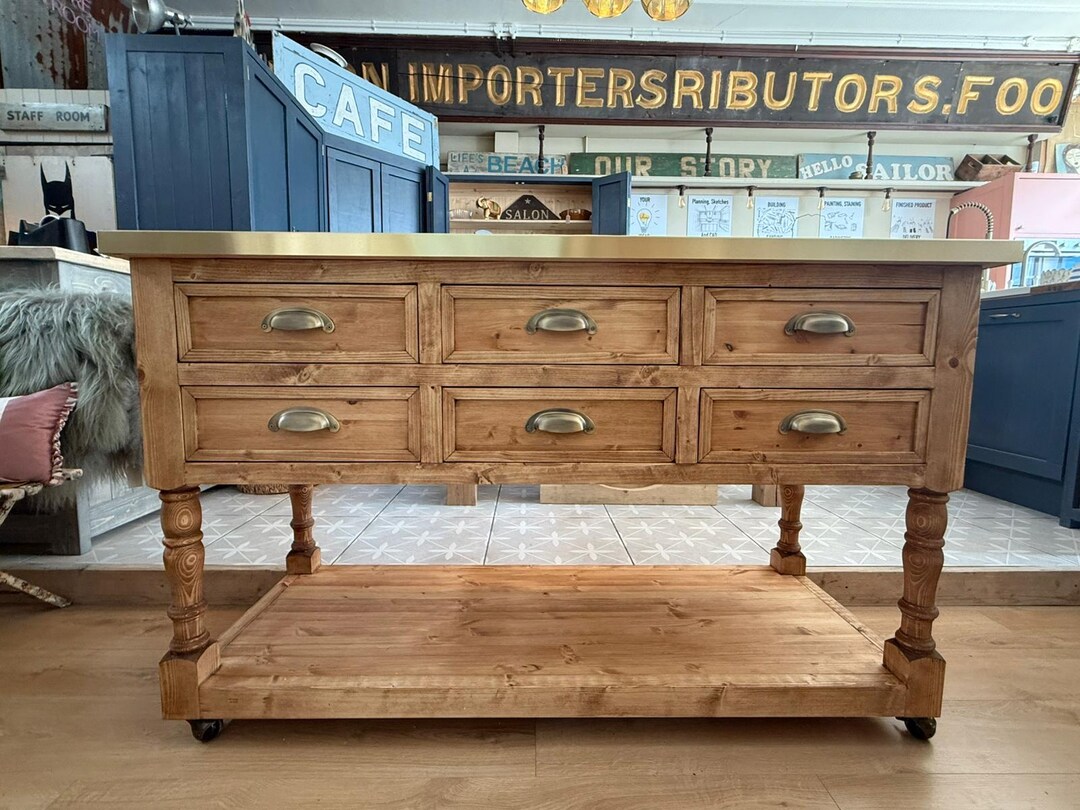 Bespoke Spindle Dairy Table Kitchen Islands - Etsy UK