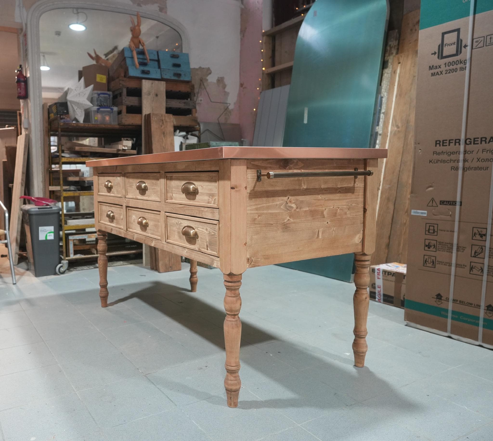 Bespoke Spindle Dairy Table Kitchen Islands - Etsy UK
