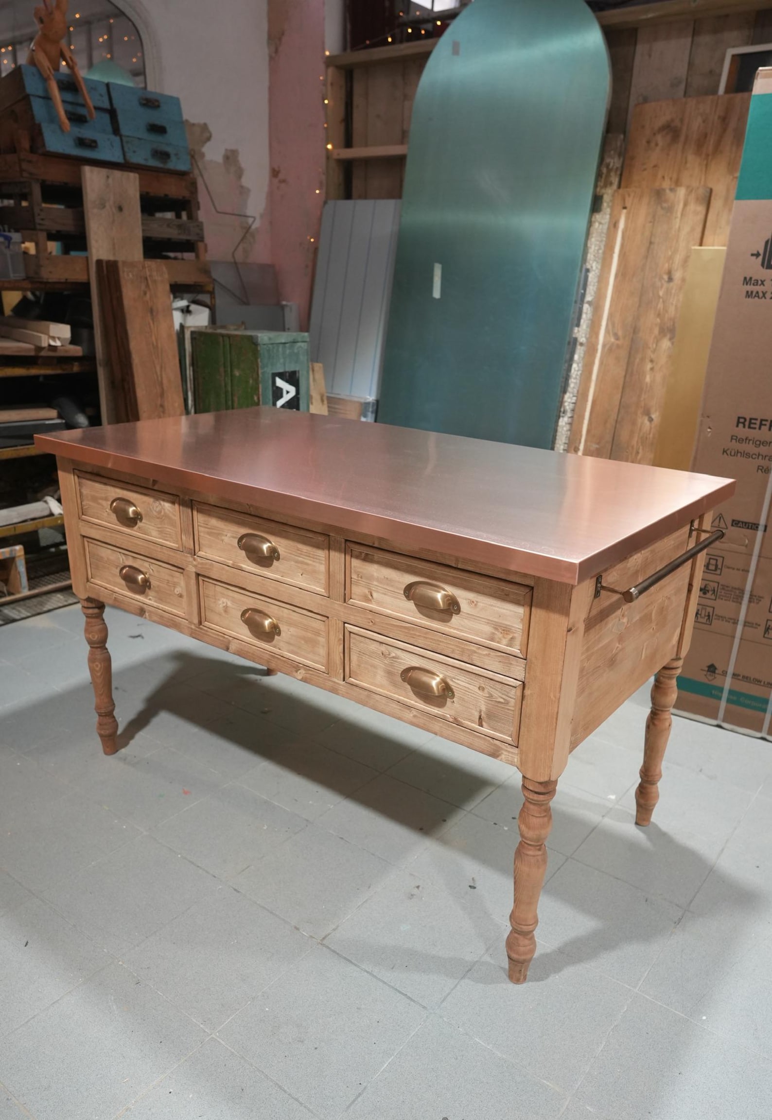 Bespoke Spindle Dairy Table Kitchen Islands - Etsy UK