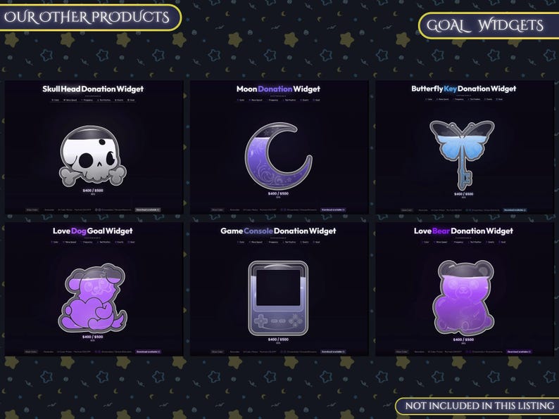 Gothic Animated Stream Wheel Customizable Twitch Overlay | Interactive ...