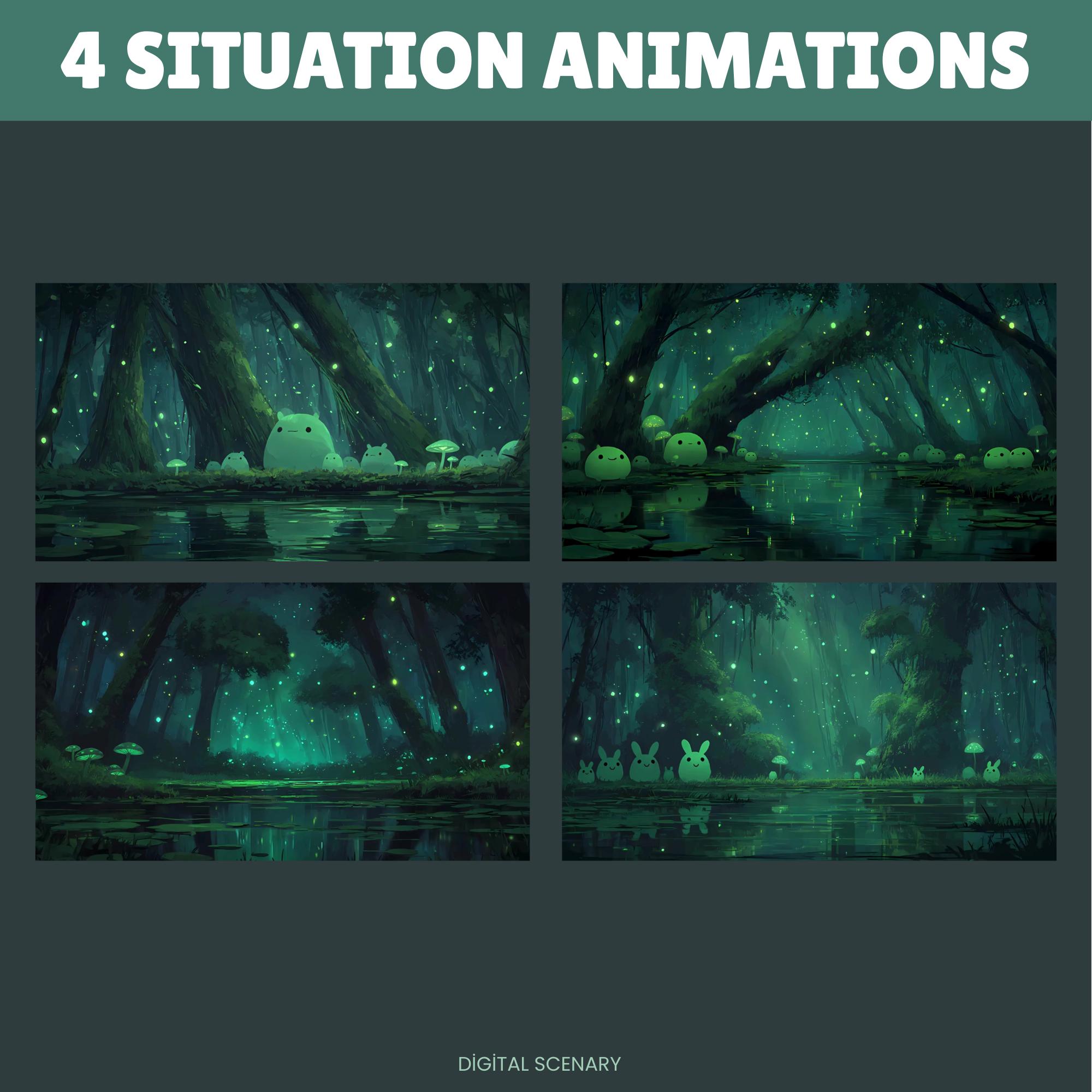 Green Swamp Stream Package: Animated Twitch Overlays & Banners (instant ...