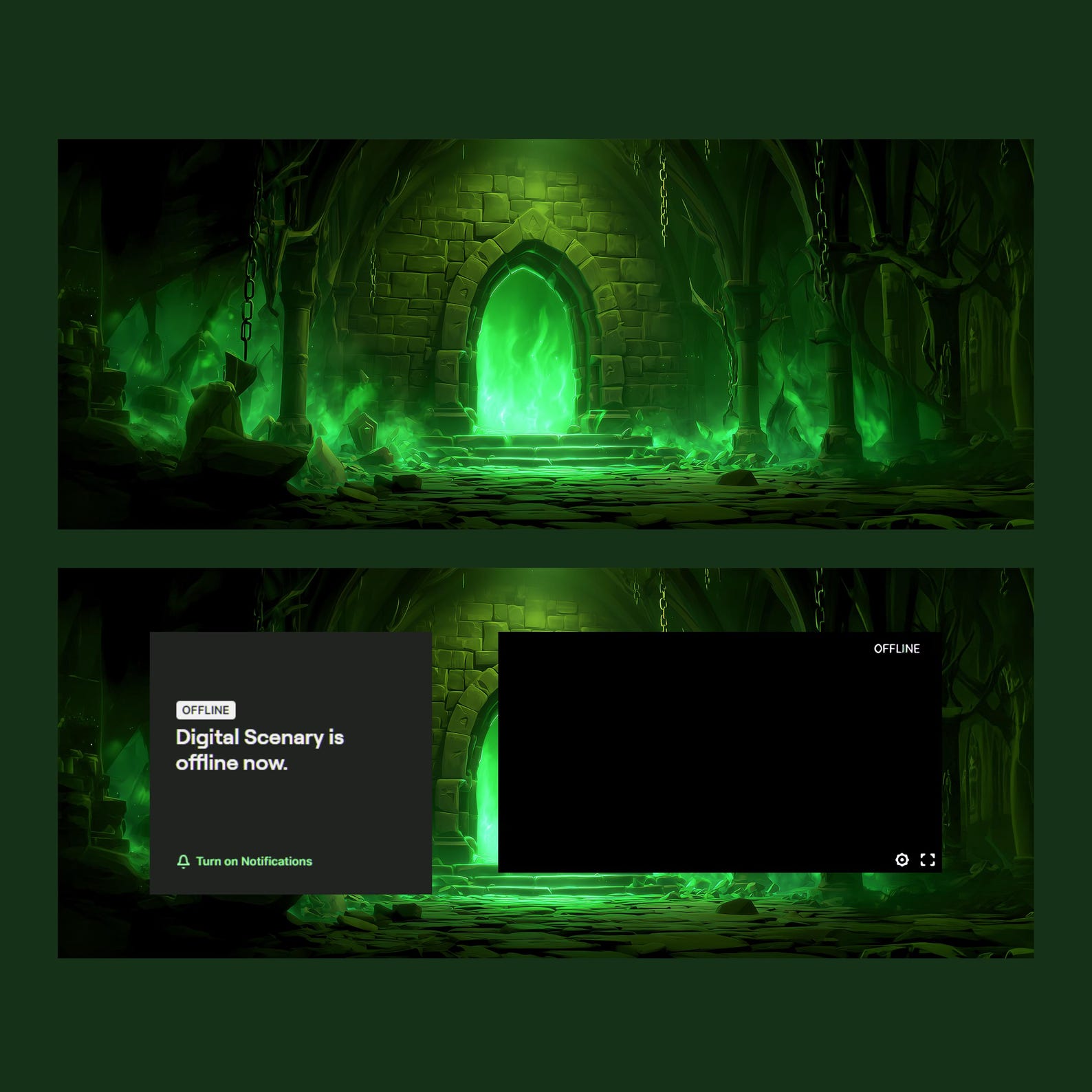Animated Ancient Temple Stream Overlay Pack: Fantasy Twitch Screens ...